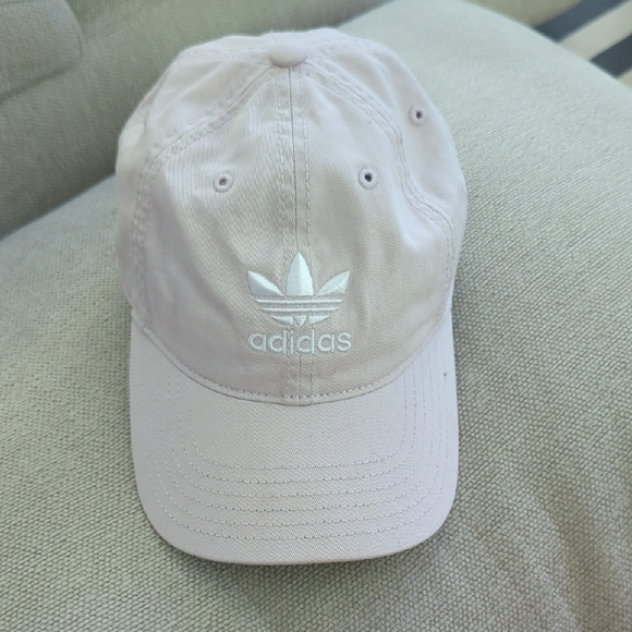 adidas | Accessories | Adidas Light Pink Cap With White Logo | Poshmark